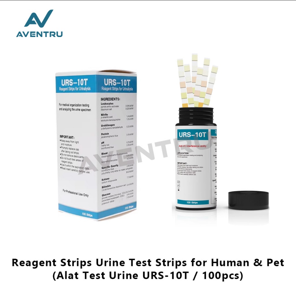 Jual Alat Tes Urine 10 Parameter URS 10T Urinalysis Reagent Strips isi ...