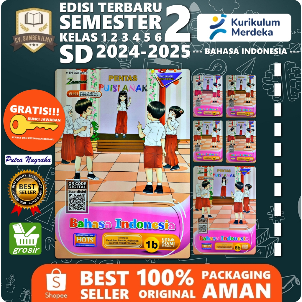 Jual LKS BAHASA INDONESIA SD KELAS 1 2 3 4 5 6 SEMESTER 2 2024-2025 KURIKULUM MERDEKA KURMER DAN ...