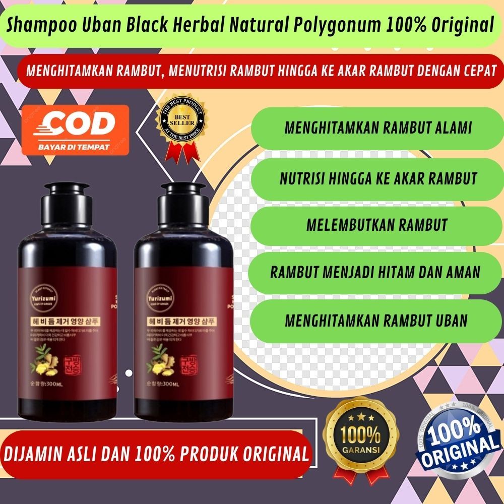 Jual Shampoo Shampo Sampo Uban Menghitamkan Penghitam Rambut Perawatan ...