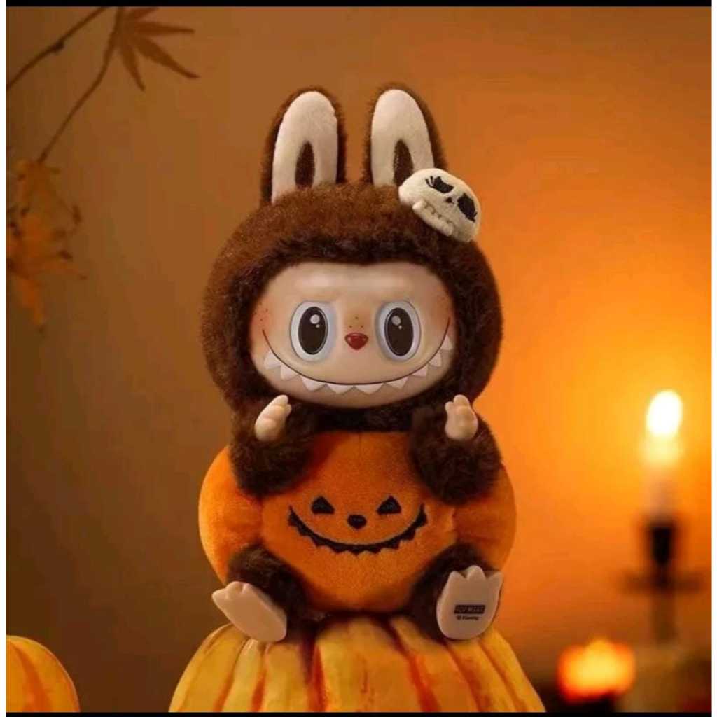 Jual LABUBU Hallowen Pumpkin The Monsters Gantungan Kunci Boneka Labubu ...