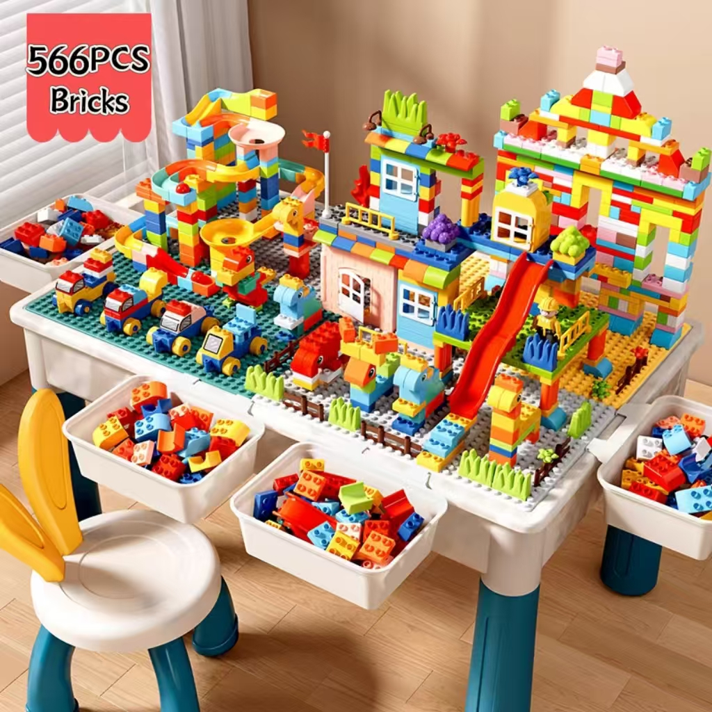 Jual Meja Multifungsi Lego Bangunan Besar Building Block Mainan Belajar ...