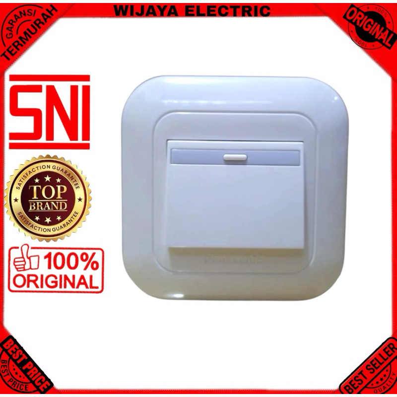 Jual Panasonic Saklar single Lebar putih WEJ 78029 + WEJ 5541 | Shopee ...