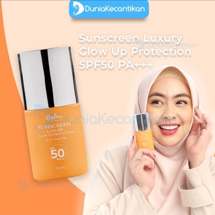 Jual Reglow Sunscreen Luxury Glow Up Protection SPF 50 Sunblock Tone Up ...