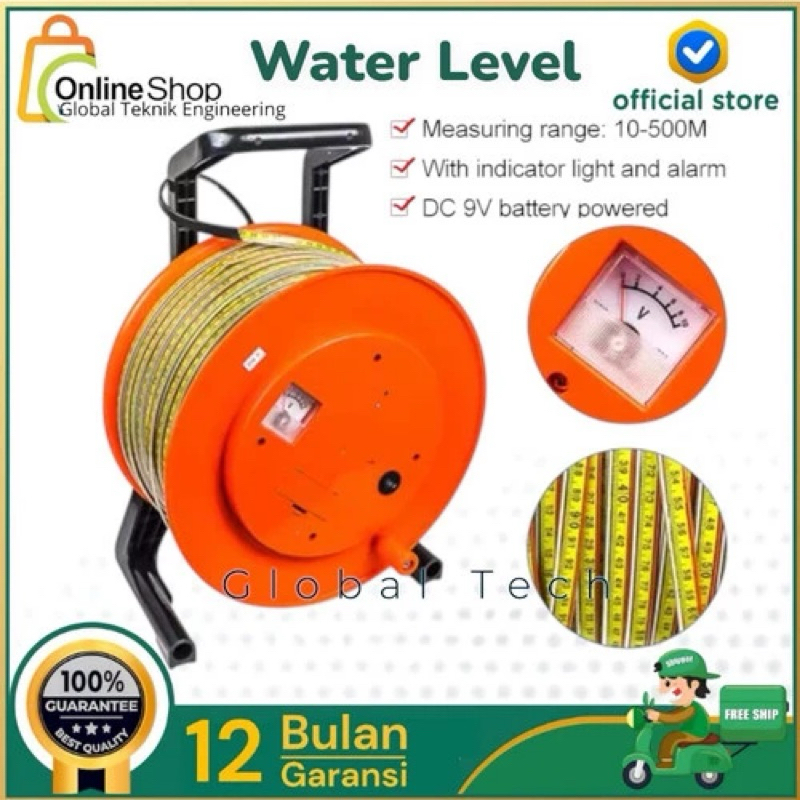 Jual Water Level Dip Meter Sensor Tinggi Muka Air Tanah Sumur Bor - 150m | Shopee Indonesia
