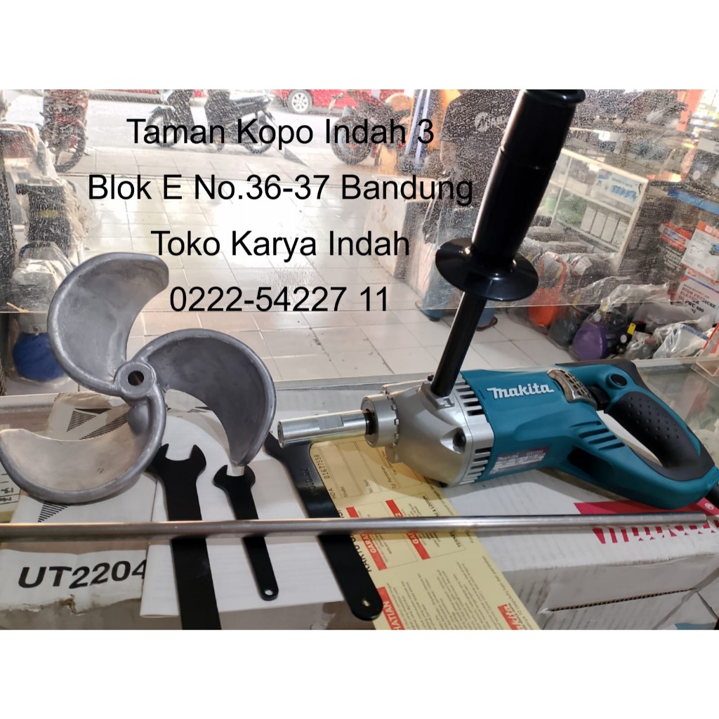 Jual Mesin Mixer Pengaduk Cat Semen Makita UT2204 UT 2204 Power Mixer ...