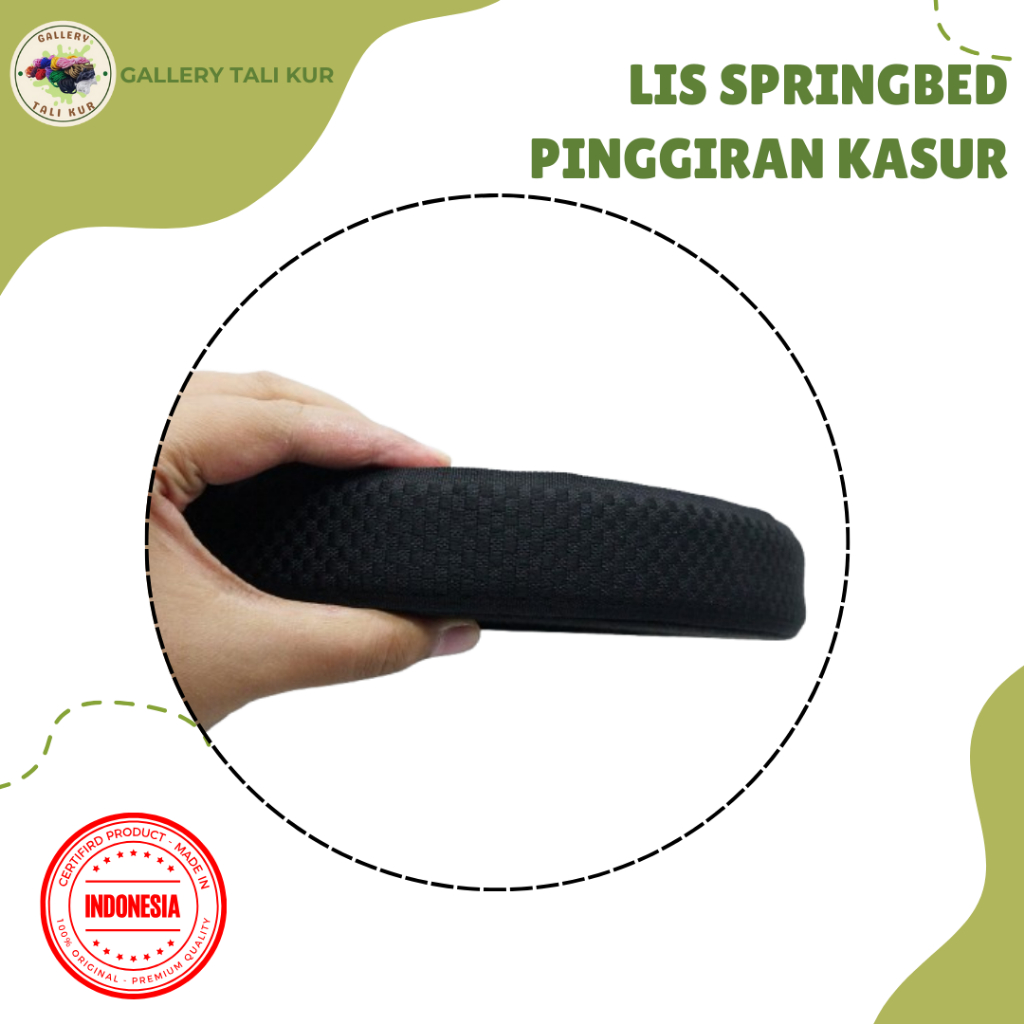 Jual List Springbed Hitam 4 cm x 100 meter | Tali Webbing Pinggiran ...