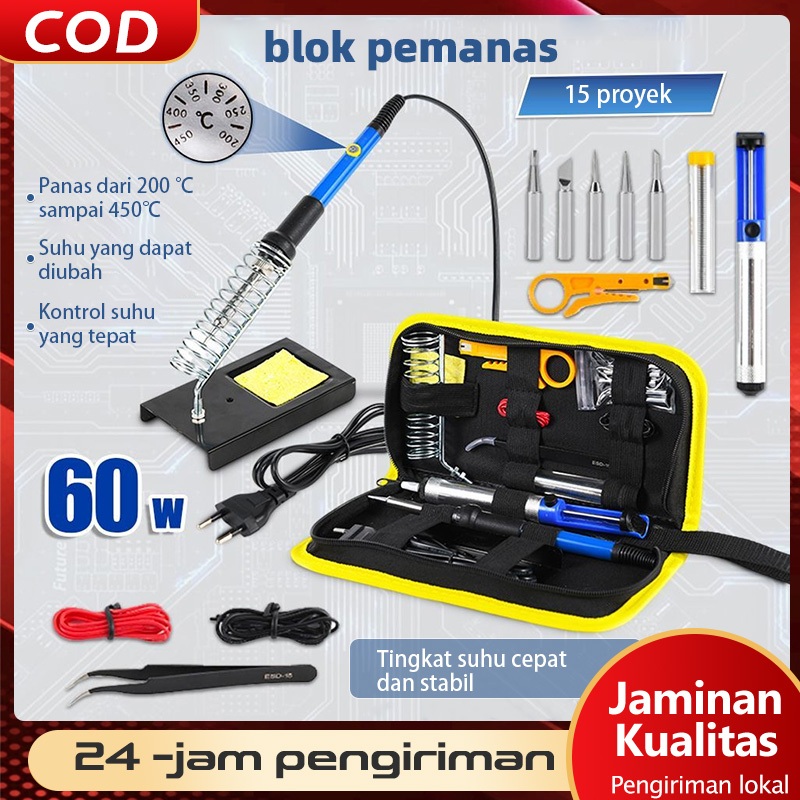 Jual 【COD】Solder Listrik Original Set Solder Listrik Dengan Multimeter ...