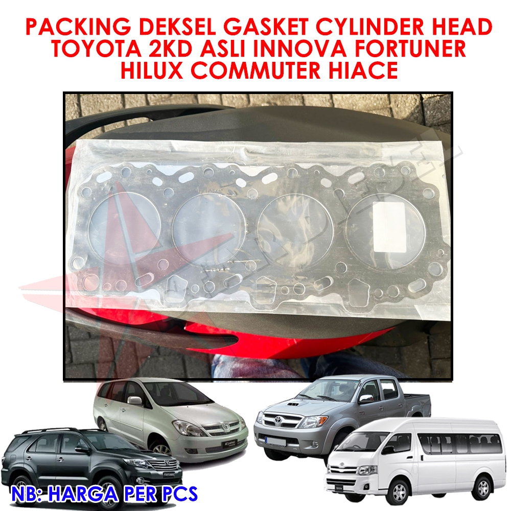 Jual PACKING DEKSEL GASKET CYLINDER HEAD TOYOTA 2KD ASLI INNOVA ...
