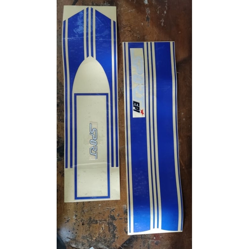Jual Sticker Decal Stiker Vespa PX Sport Epi Warna Biru | Shopee Indonesia