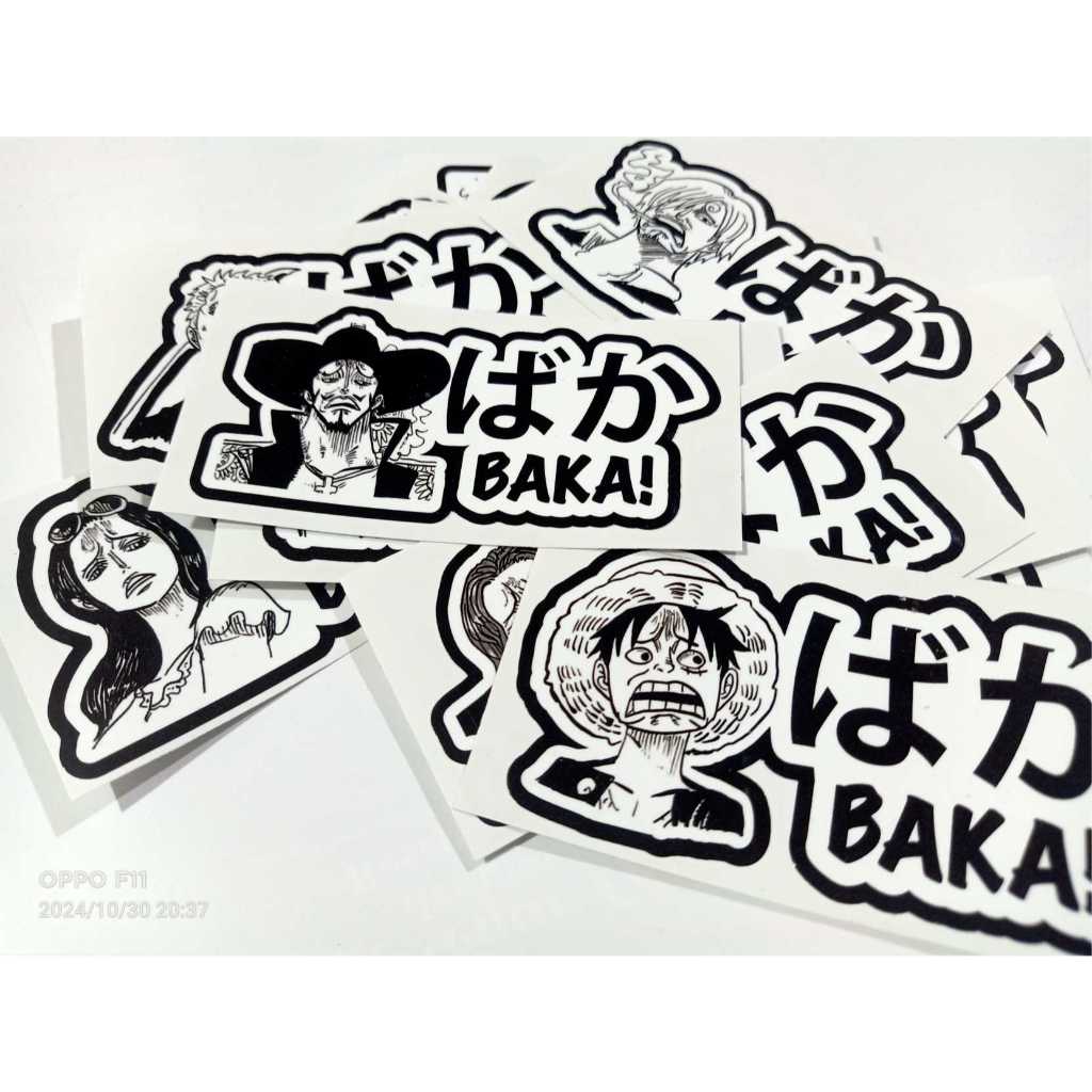 Jual Stiker Karakter One Piece Baka Wajah 10x5CM - Paper, Stationery ...