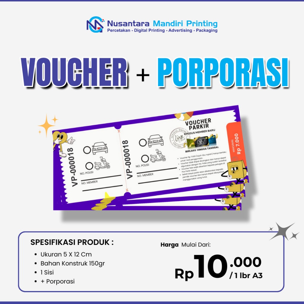 Jual Voucher/ Kupon Custom Termasuk Porporasi | Shopee Indonesia