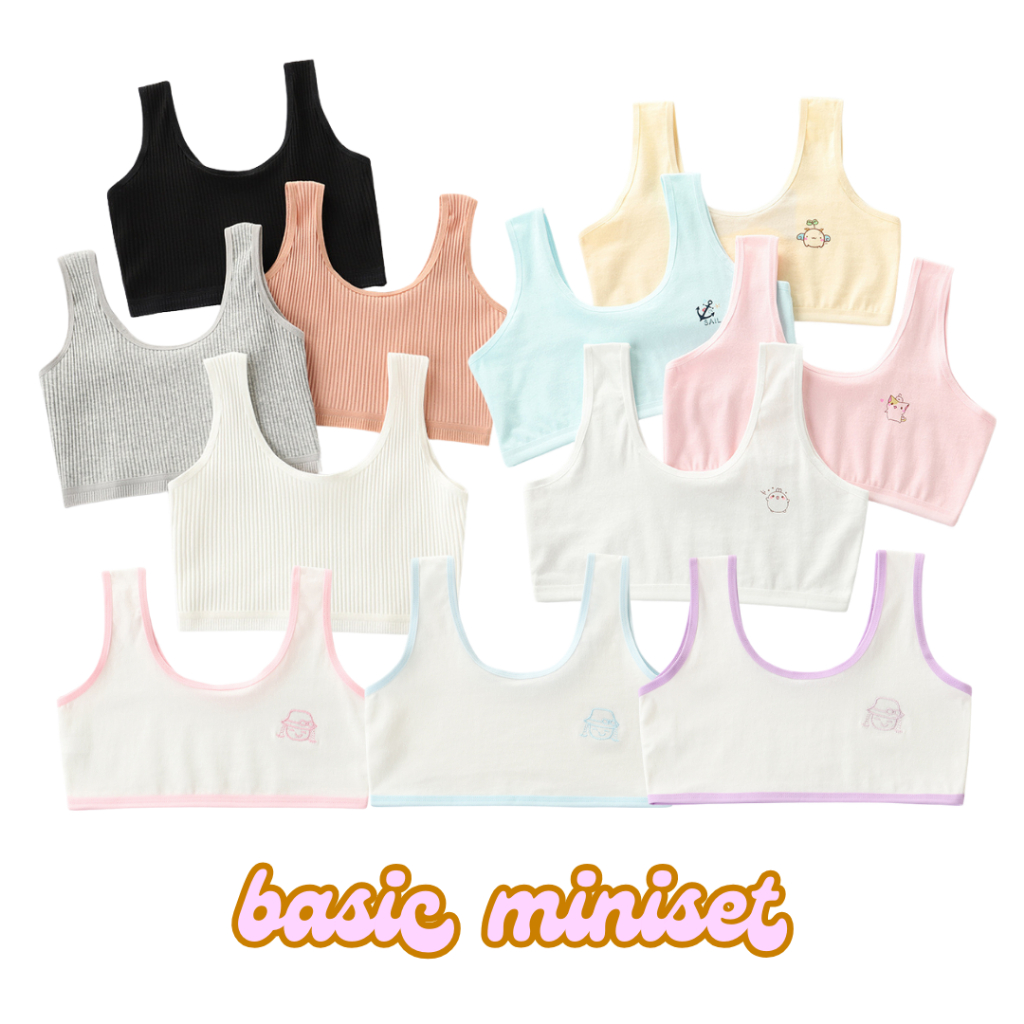 Jual [PREMIUM] Basic miniset anak perempuan mini set anak SD motif ...