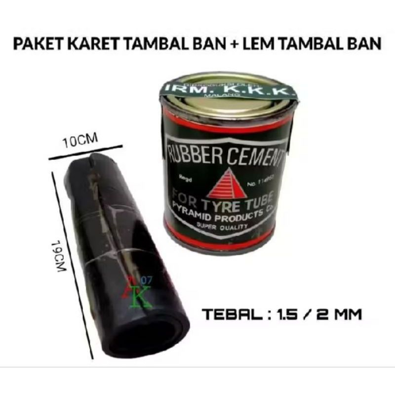 Jual paket hemat karet tambal ban+ lem tambal ban | Shopee Indonesia