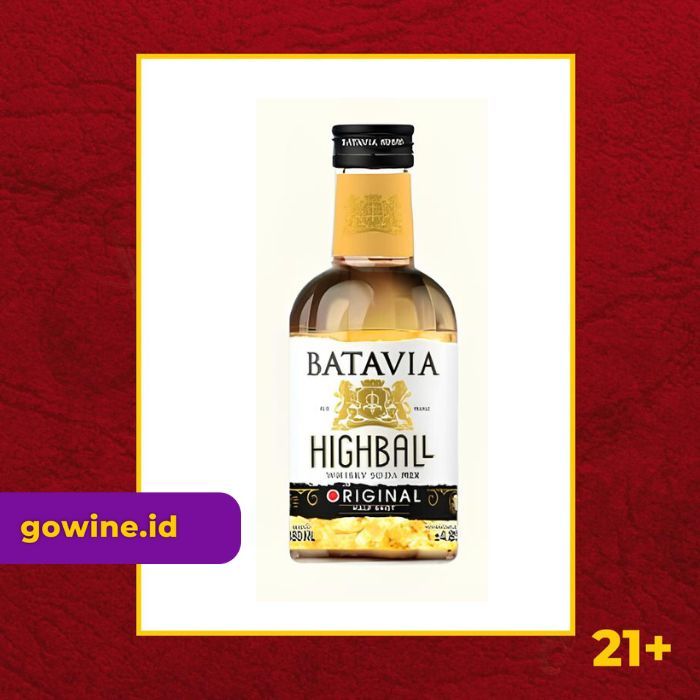 Jual Batavia Highball Whisky soda mix 180ml | Shopee Indonesia