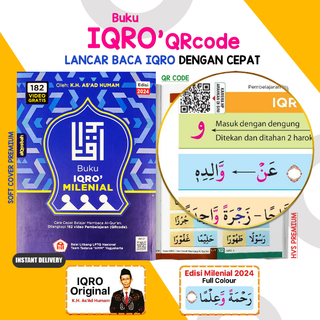 Jual Iqro Milenial Buku Iqra Berwarna Full Color Edisi Milenial Iqra ...
