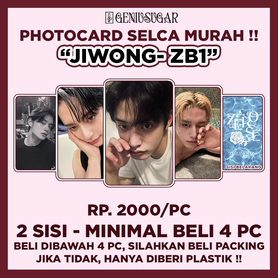 Jual [MIN. BELI 4 PC] ZB1 JIWONG SELCA UNOFFICIAL PHOTOCARD | Shopee Indonesia