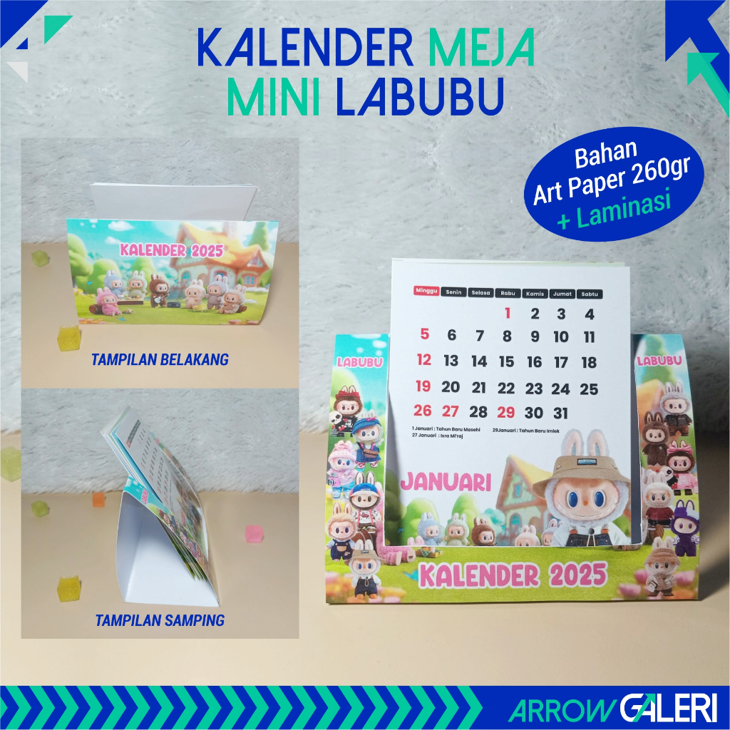 Jual KALENDER MEJA MINI 2025 LABUBU | Shopee Indonesia