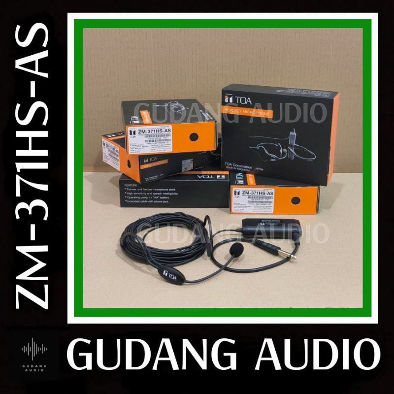 Jual MICROPHONE HEADSET TOA MIC TOA ZM-371HS ZM 371 MIKROFON IMAM ...
