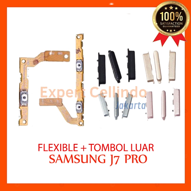 Jual 1 Set Flexible On Off Volume + Tombol Luar Samsung J7 Pro J730 | Shopee Indonesia