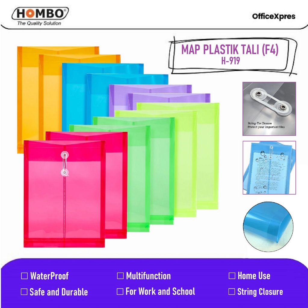 Jual Map Tali / Map Dokumen / Map plastik Bag File / Bussines File ...