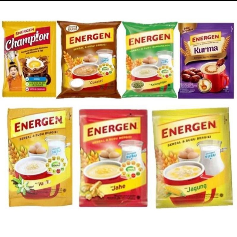 Jual ENERGEN Susu Sereal,Minuman Sereal Oat Susu 10 sachet 34 gram ...