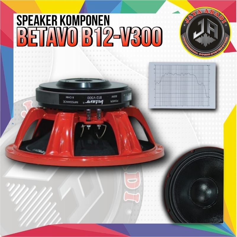 Jual SPEAKER KOMPONEN 12 INCH BETAVO B12-V300 ORIGINAL | Shopee Indonesia