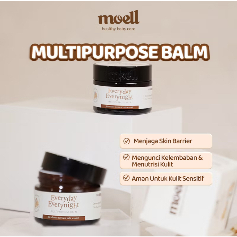 Jual Moell Multipurpose Balm 30gr - Everyday Everynight Multipurpose ...