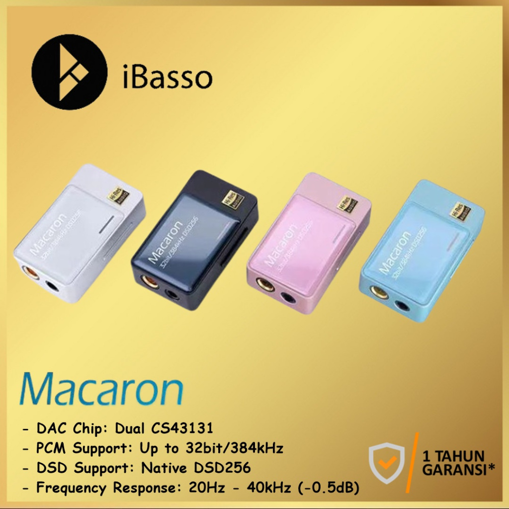 Jual iBasso Jr. Macaron Flagship DAC Dual chip CS43131 and Headphone ...