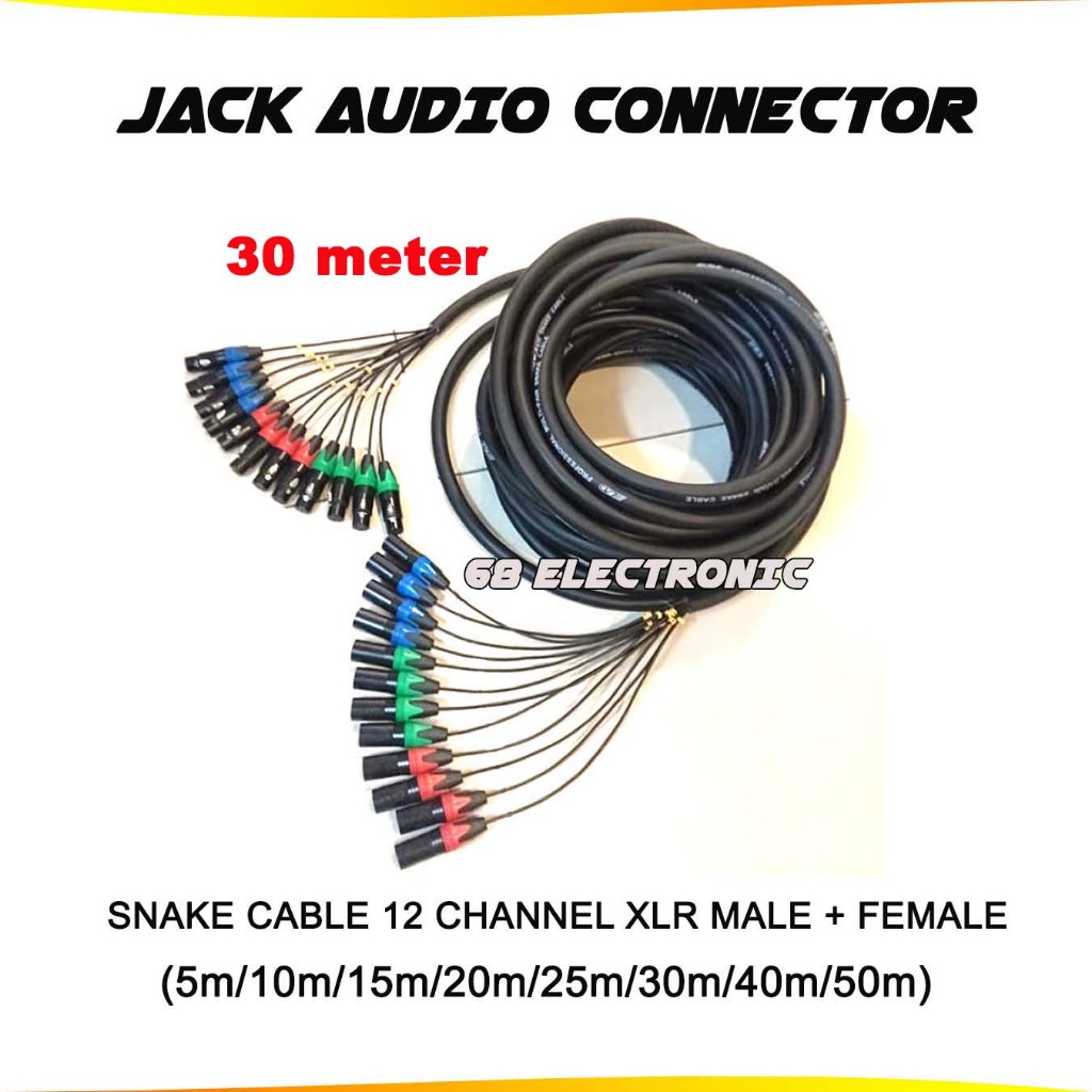 Jual Kabel Snake Kabel Cabang LAD 12 Channel Xlr Male + Female (Panjang ...