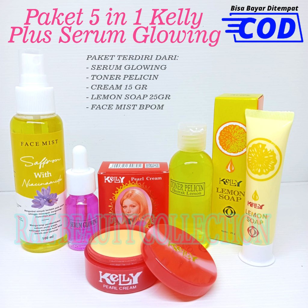 Jual Paket 5in1 Kelly Kosmetik ( Cream Kelly 15gr + Kelly Lemon Soap ...