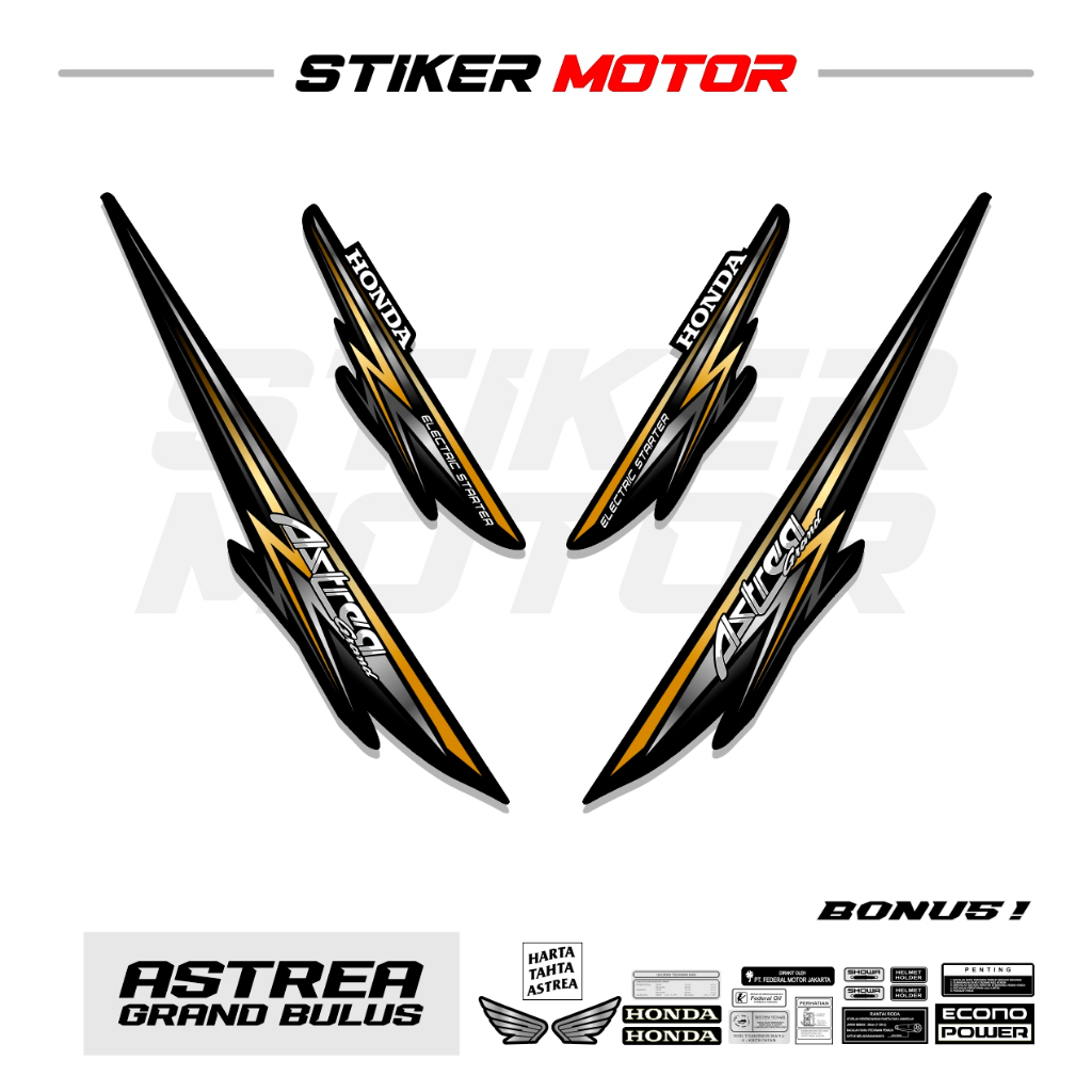 Jual AG41 Striping Stiker Sticker Lis Setriping Honda Astrea Grand ...