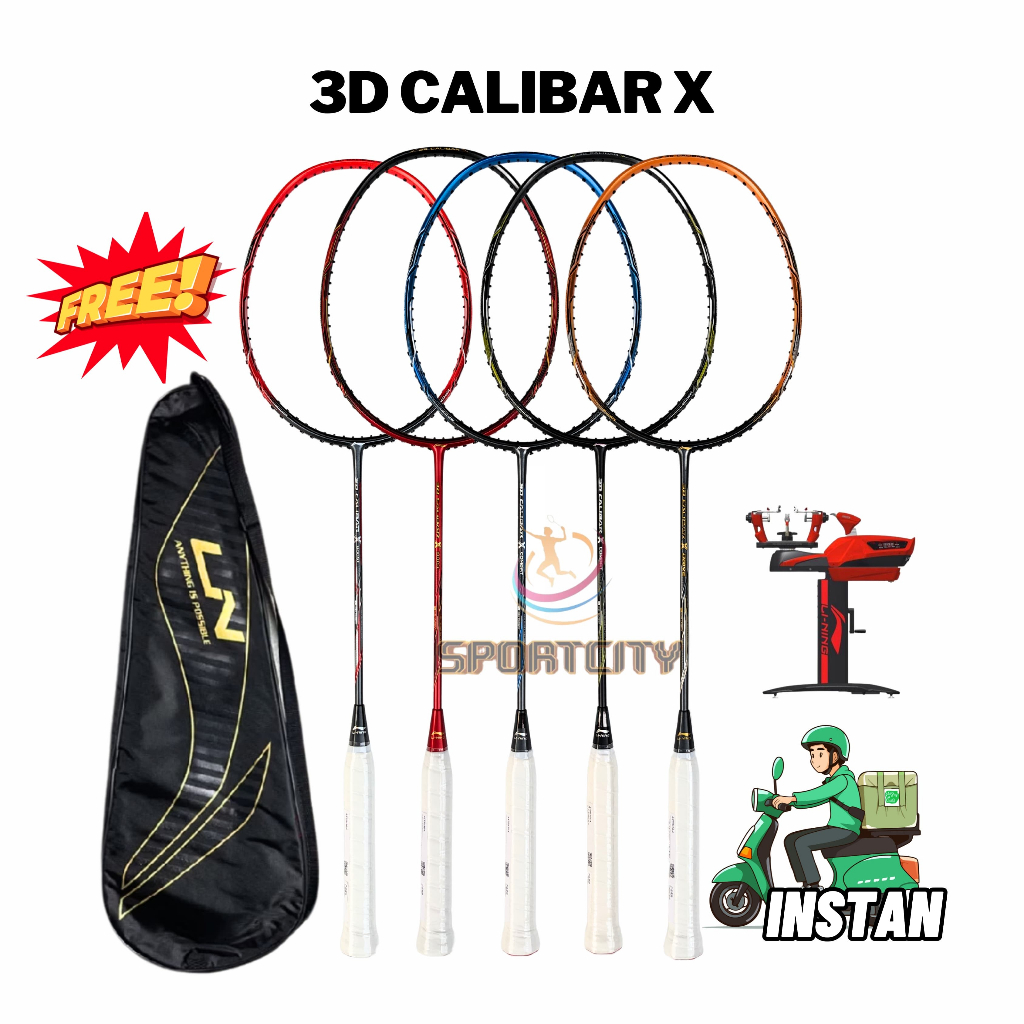 Jual Raket Badminton Lining 3D CALIBAR X Combat Drive Boost Series ...