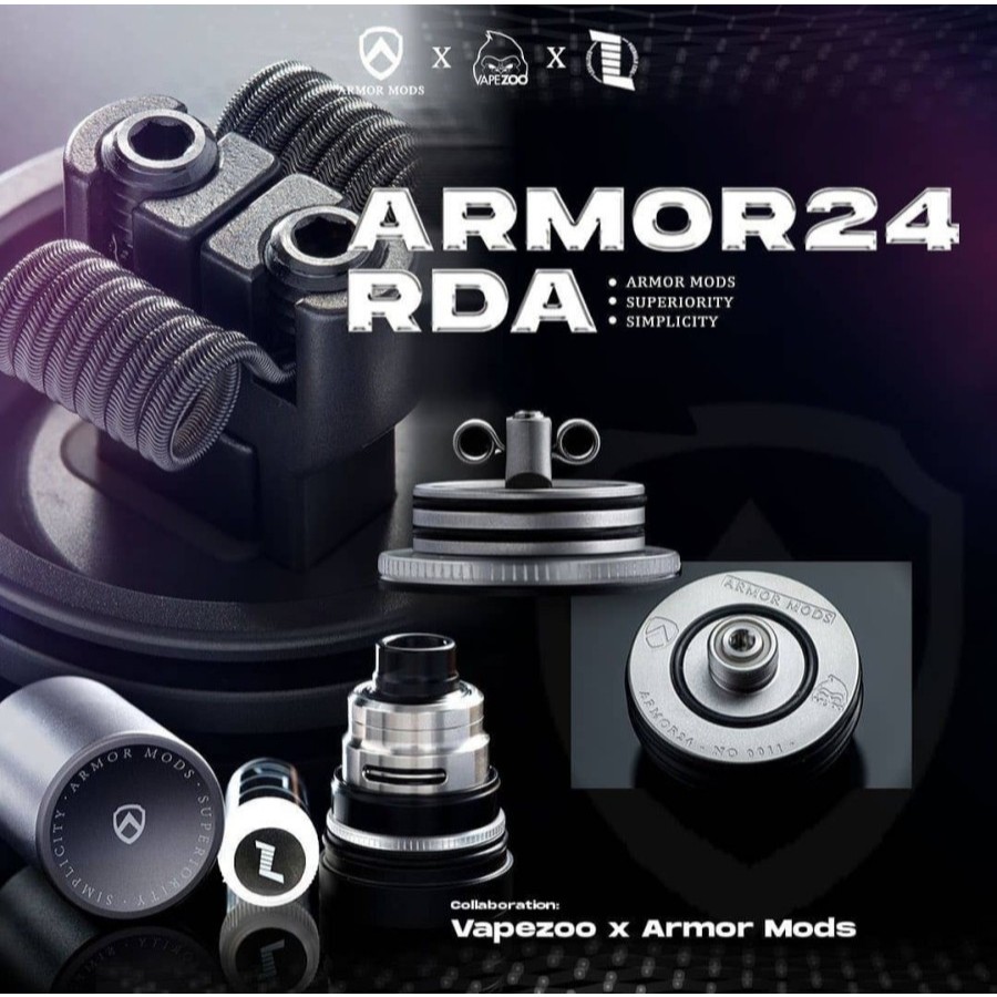 Jual RDA Vapezoo Armor 24MM SS-316 by Armor Mods | Shopee Indonesia