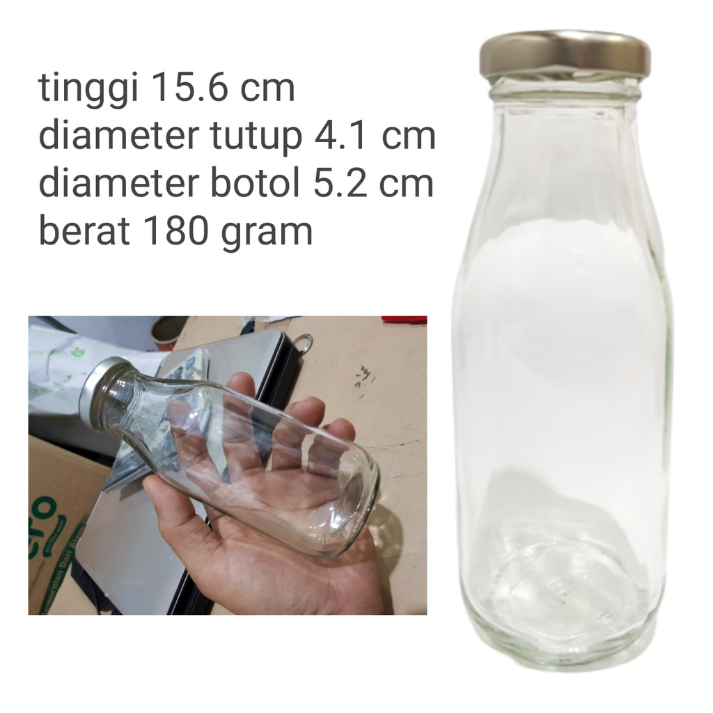 Jual / 6 ( ENAM ) 330ML JUS BOTOL KACA JUS ( KOTAK) 330 ML 250 ML ...