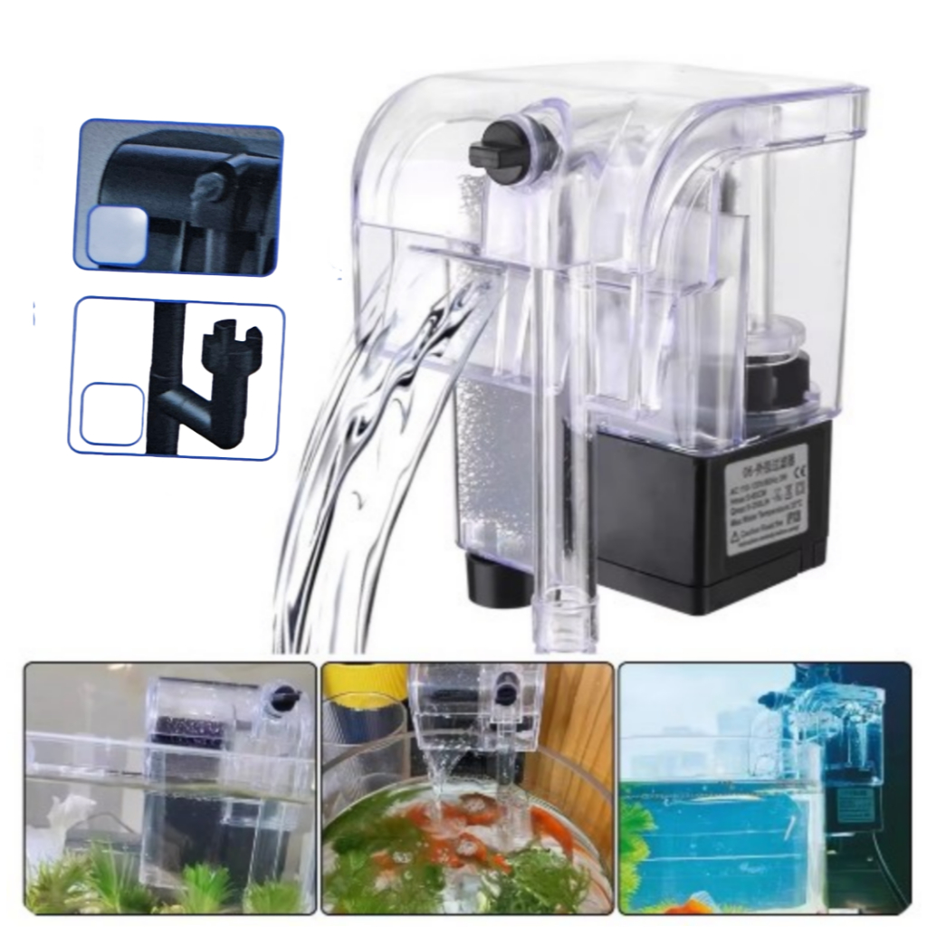 Jual Filter Aquarium Minimalis Gantung Samping Kaca Aquascape Skimmer ...