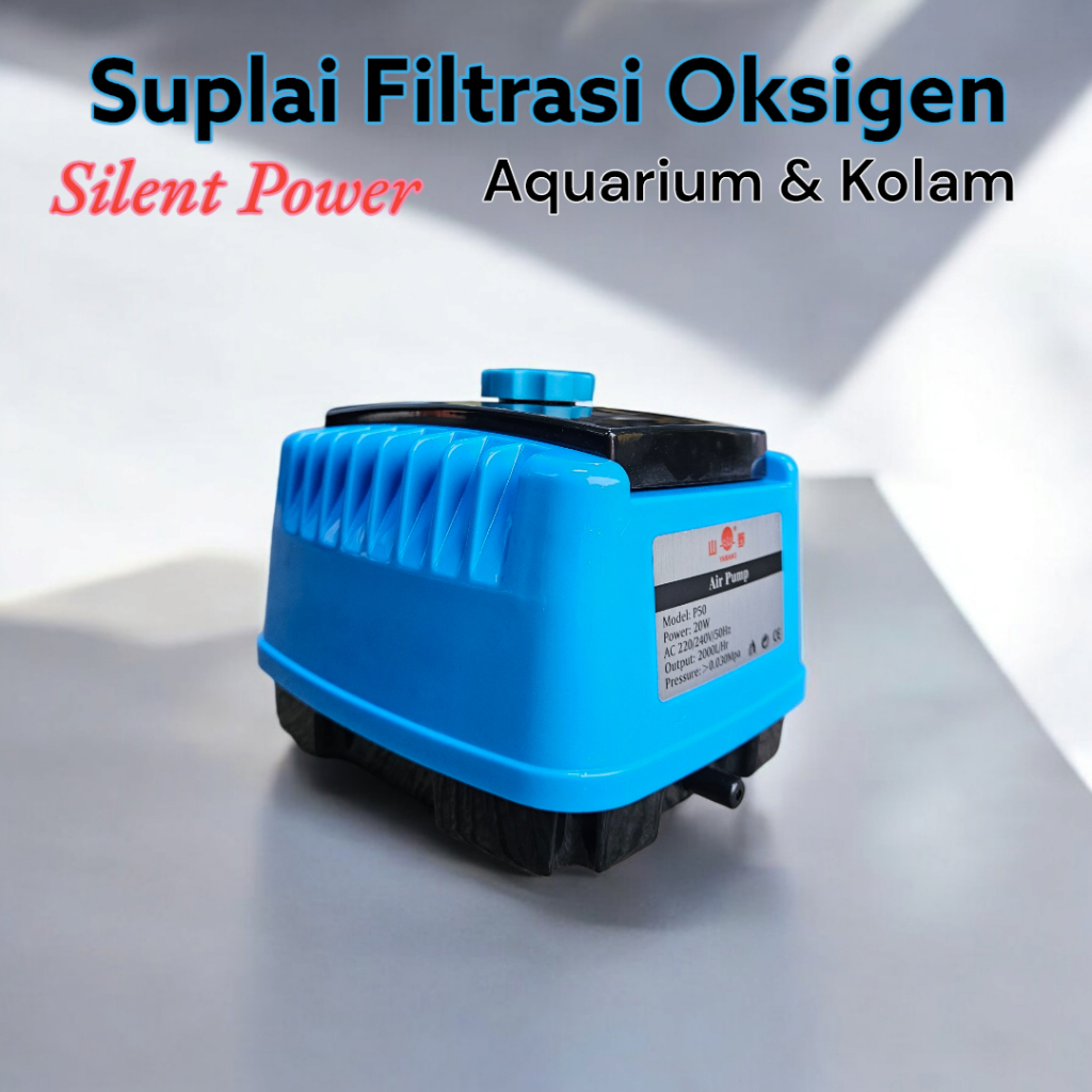 Jual Pensuplai Oksigen Rendah Suara Mesin Pompa Udara Aquarium Kolam ...