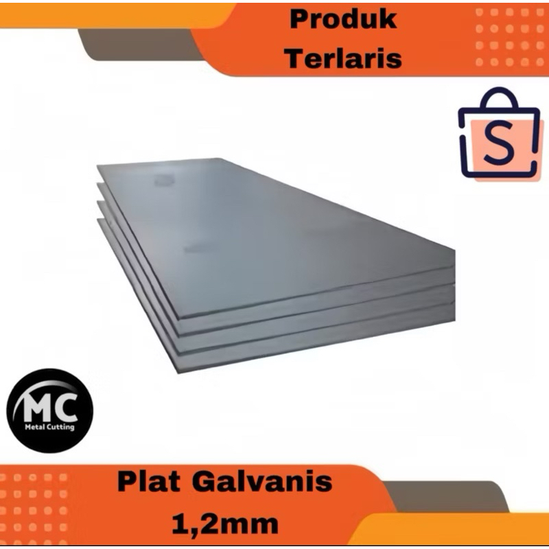 Jual Plat Besi Galvanis / Galvanil Custom Cutting 1,2mm | Shopee Indonesia