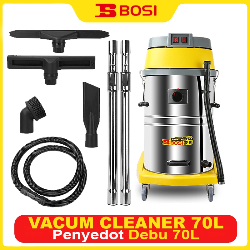 Jual BOSI Vacum Cleaner 70 Liter 2400W Penghisap Debu Basah Dan Kering Penyedot Debu Vacum ...