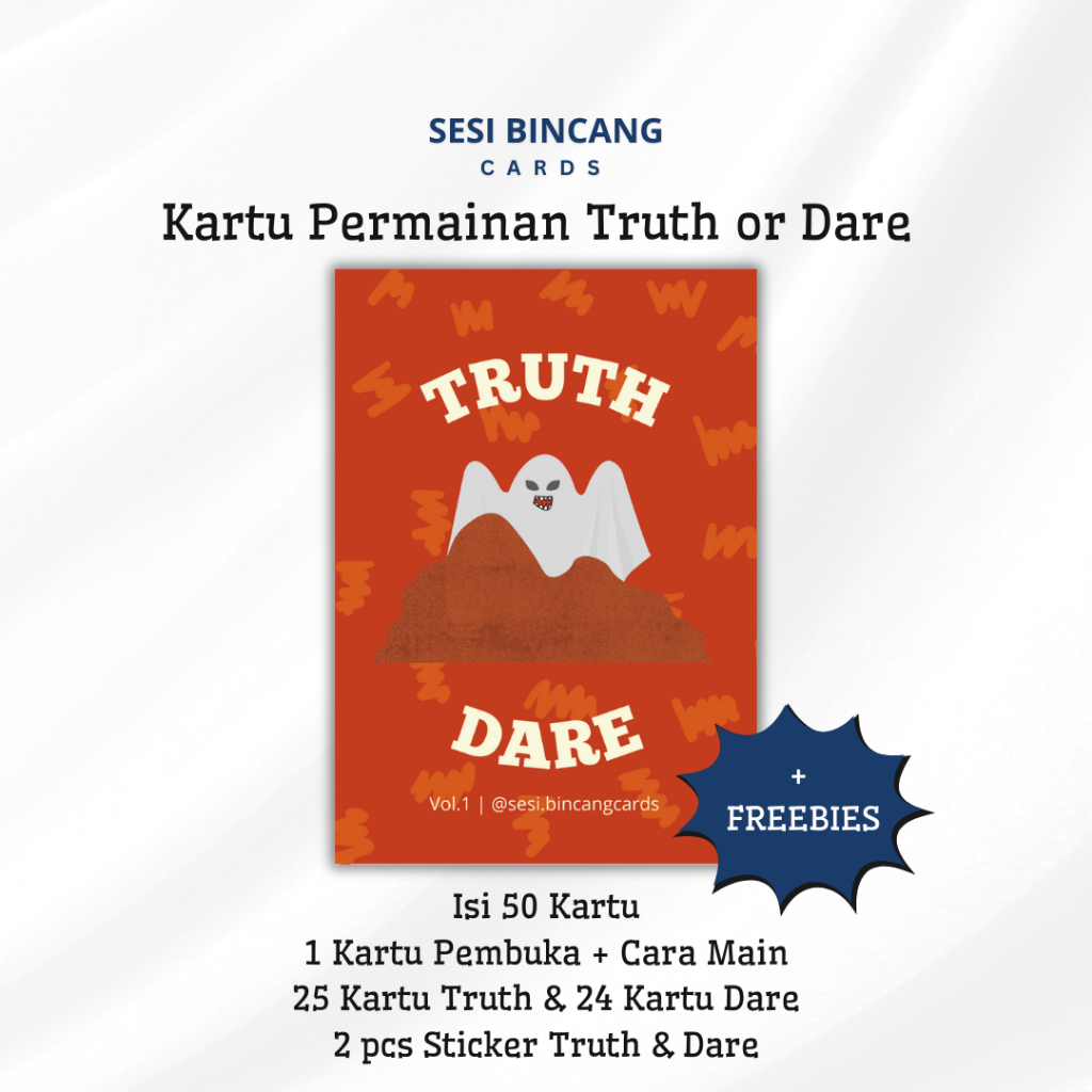 Jual Sesi Bincang - Kartu Permainan Truth or Dare Card Games Seru Main Bareng Teman/Keluarga ...