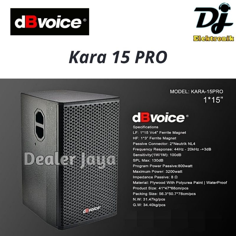 Jual Speaker Pasif DB Voice KARA 15 PRO / KARA15 PRO - 15 inch (dBVoice) | Shopee Indonesia
