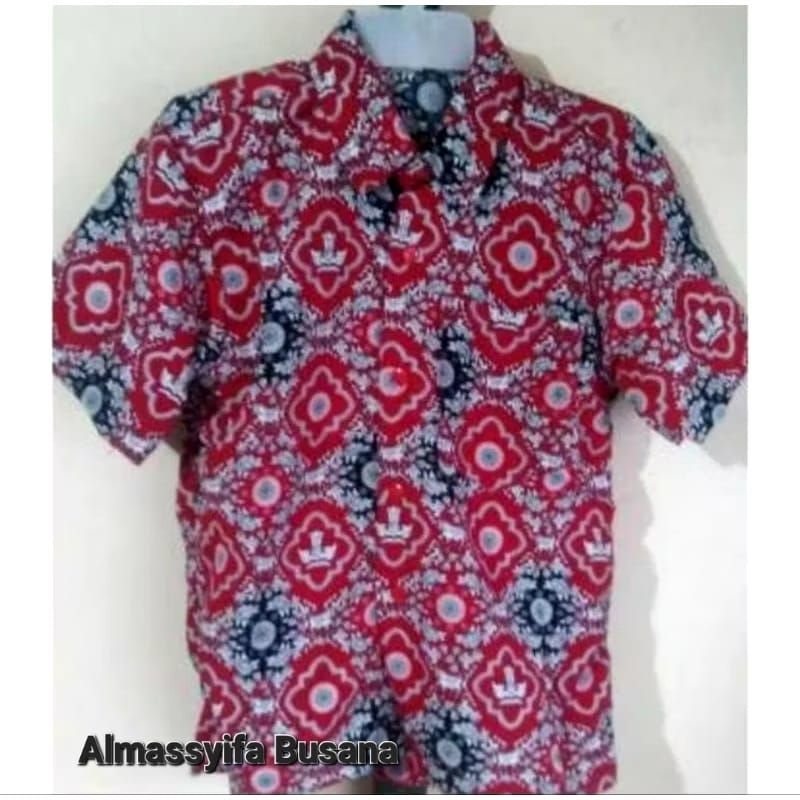 Jual Baju seragam sekolah SD batik SD merah nasional | Shopee Indonesia