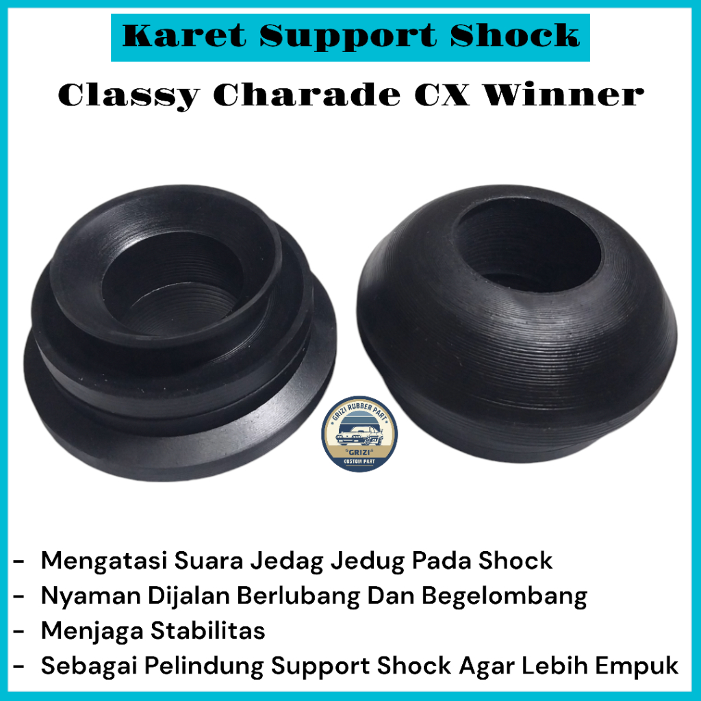 Jual Karet Support Shock Shockbreaker Depan Daihatsu Charade Classy Winner 88-96 1Set(2Pcs ...