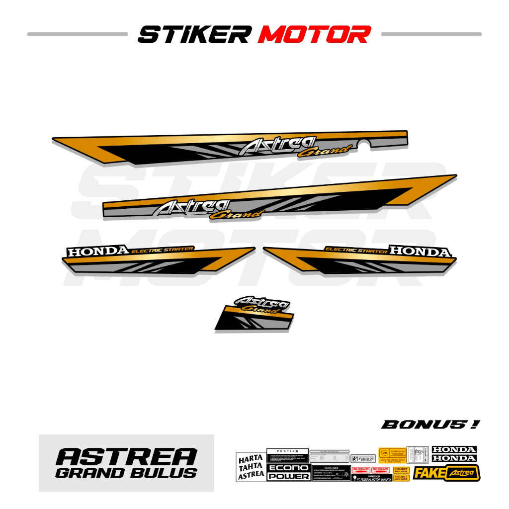 Jual AG32 Striping Stiker Sticker Lis Setriping Honda Astrea Grand ...