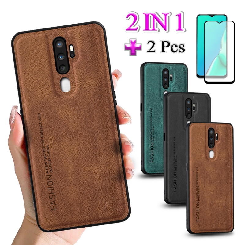 Jual 2 Dalam 1 Casing OPPO A5 2020 A9 2020 Kotak Kulit Minimalis Dengan ...
