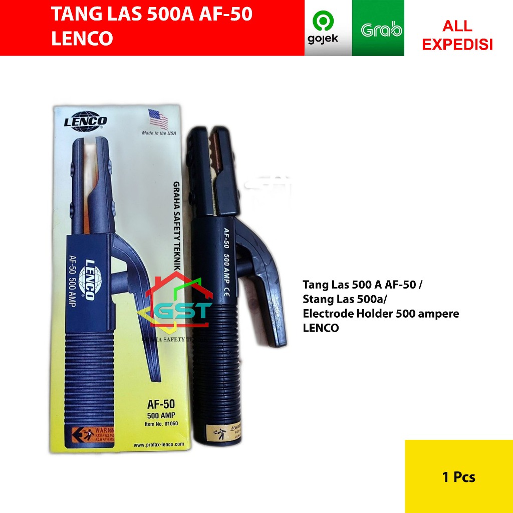 Jual LENCO tang las 500a af-50/stang las 500a/electrode holder 500a ...