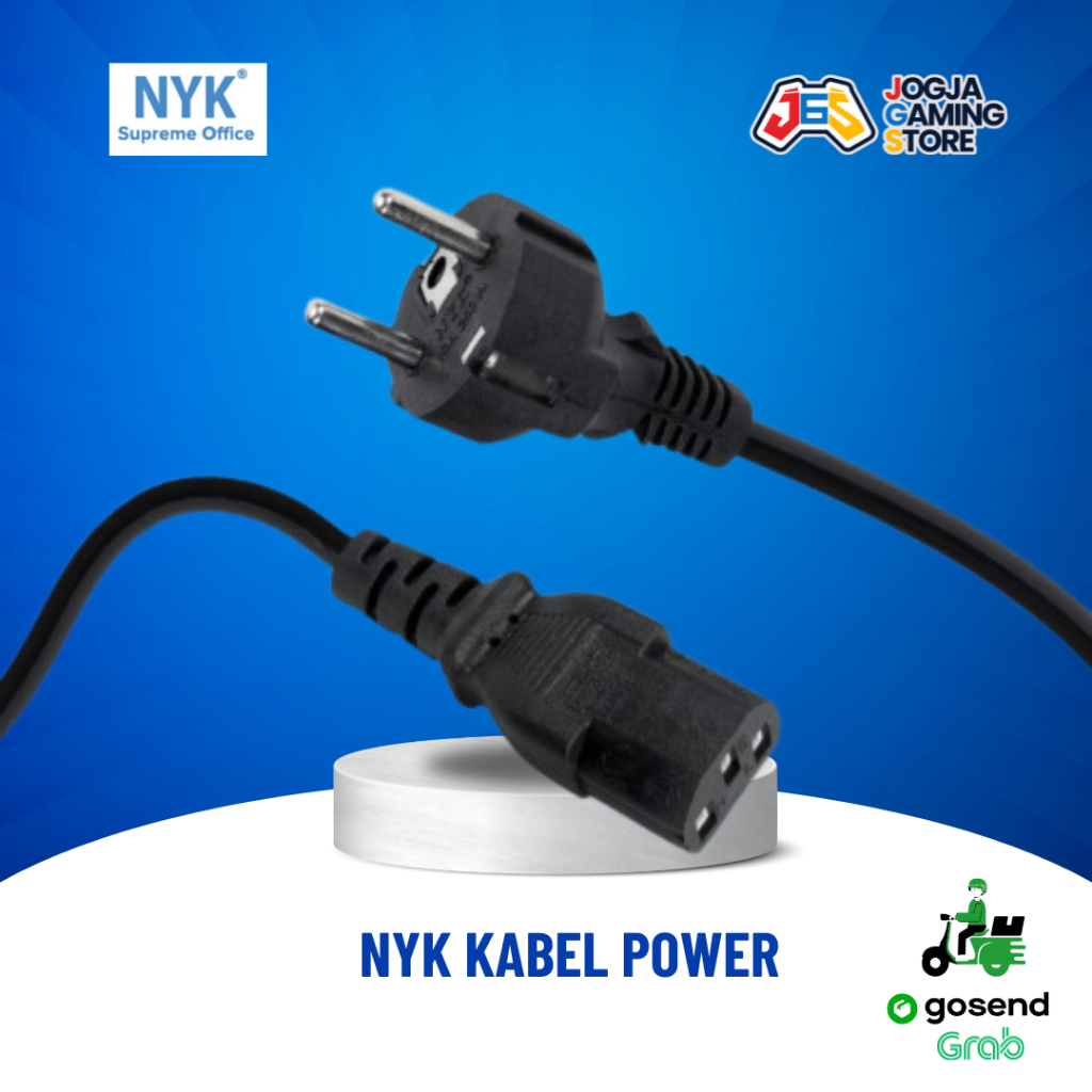 Jual Kabel Power Komputer Power Supply PC 3 lubang NYK - 1.5M | Shopee ...
