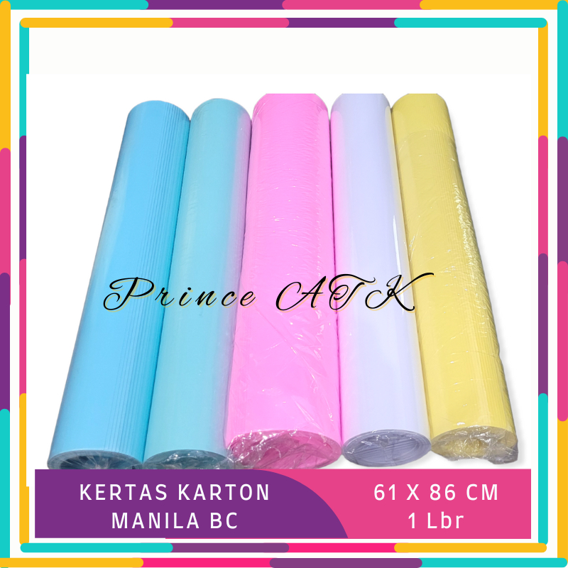 Jual [1 lbr] KERTAS KARTON MANILA BC UKURAN 61 X 86 CM | Shopee Indonesia