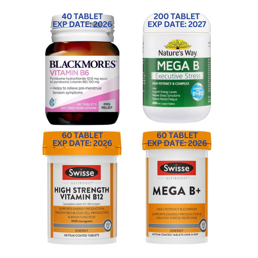 Jual Nature's Way Mega B 200 Tablets / Swisse Mega B+ 60 Tablets ...