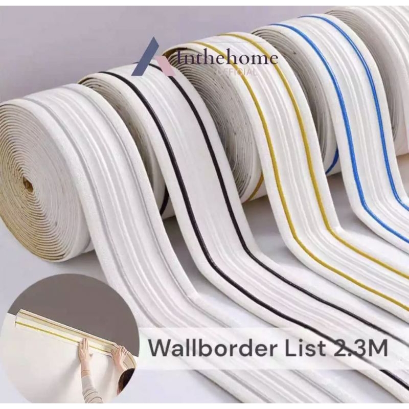 Jual 230 cm Wallpaper List Border Foam Stiker list profil border foam ...
