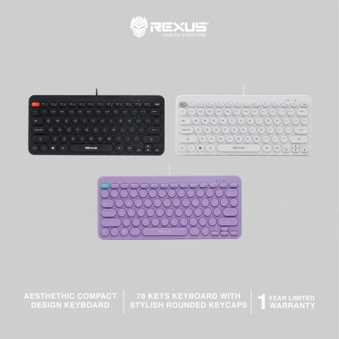 Jual Rexus Keyboard USB Mini K258 Keyboard Office | Shopee Indonesia